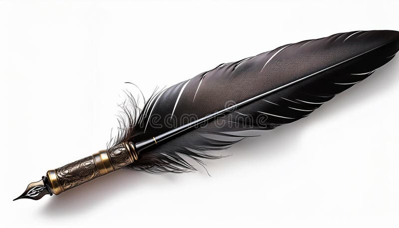 Pen Quill Ink Isolate Stock Illustrations – 86 Pen Quill Ink Isolate ...