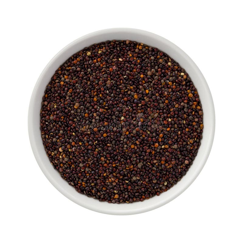 Black Quinoa in a White Ceramic Bowl Stock Photo - Image of bowl ...