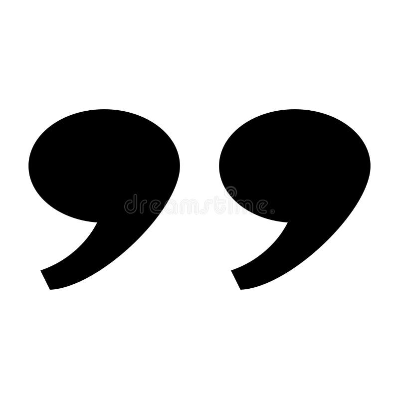Black quotes icon. stock vector. Illustration of communication - 308872647