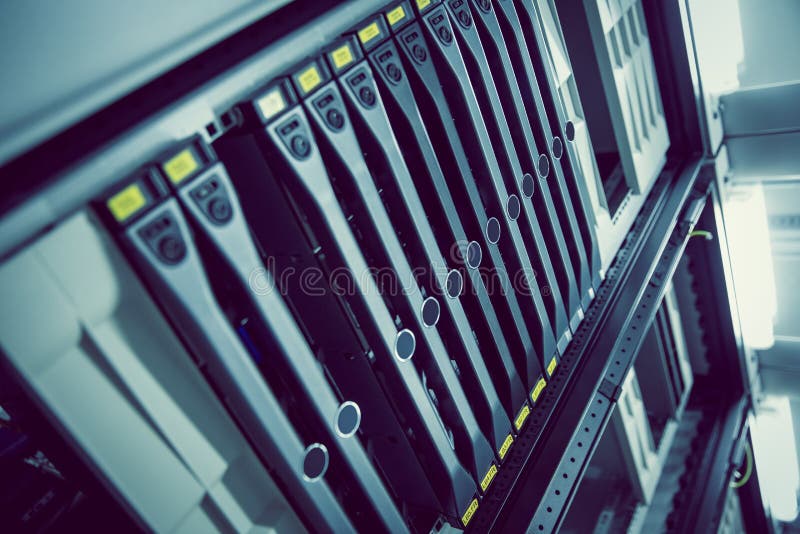 Server Rack SAN in Data Center Stock Photo - Image of information ...