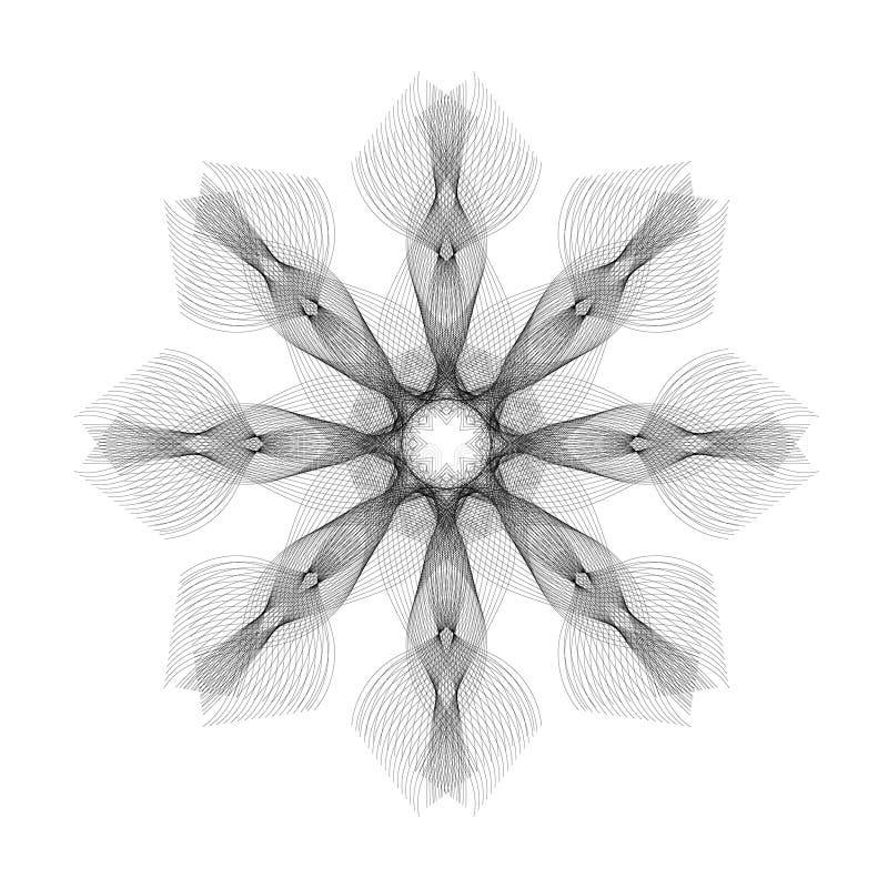 Black Radial Line Pattern Blend Abstract Logo Design Art by Vector ...