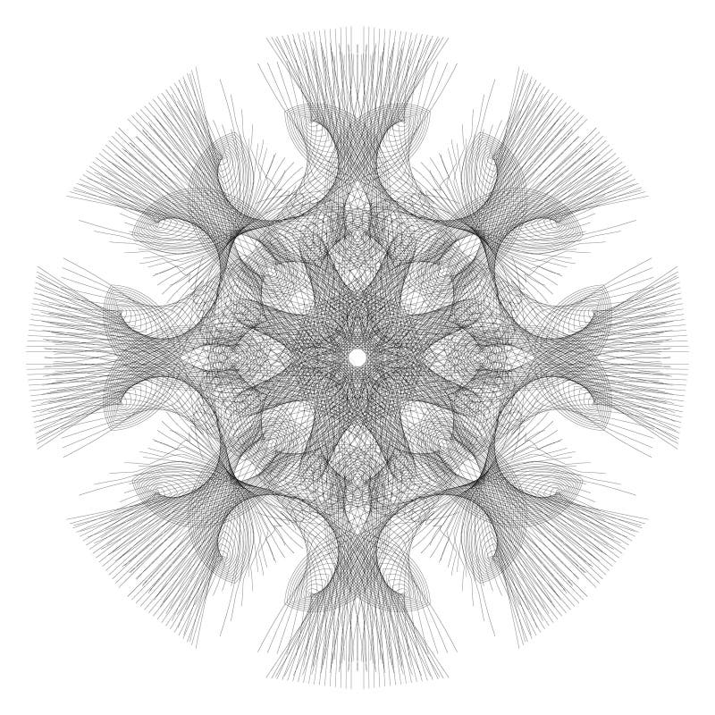 Black Radial Line Pattern Blend Abstract Logo Design Art by Vector ...