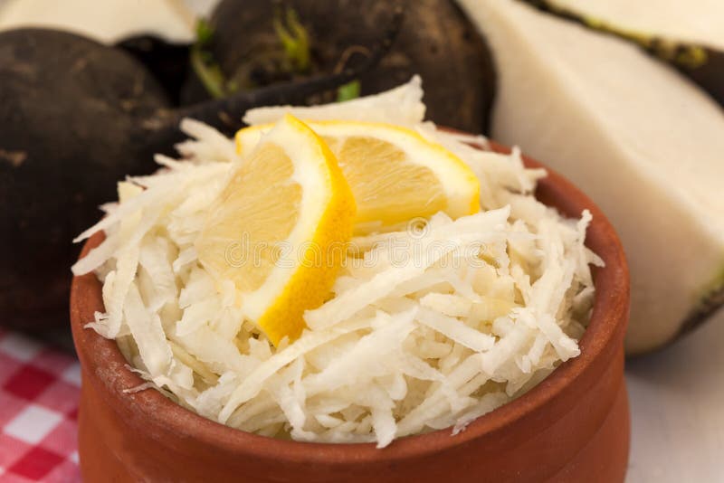 Black Radish Root Vegetables Stock Image - Image of grater, slice: 51160987