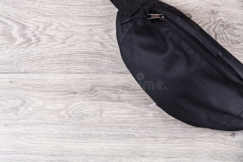 Black Rag Bag on a Light Wooden Background Stock Photo - Image of black ...