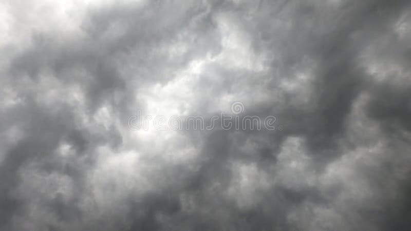 Black Rain Clouds Covered the Sky with.Dramatic Moving Dark Storm ...
