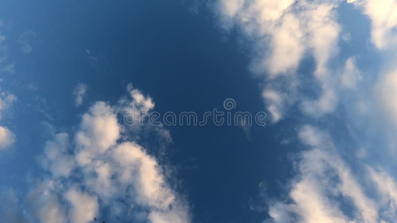 Clouds are Moving Across the Sky, Sun is Getting Darker in Time Lapse ...