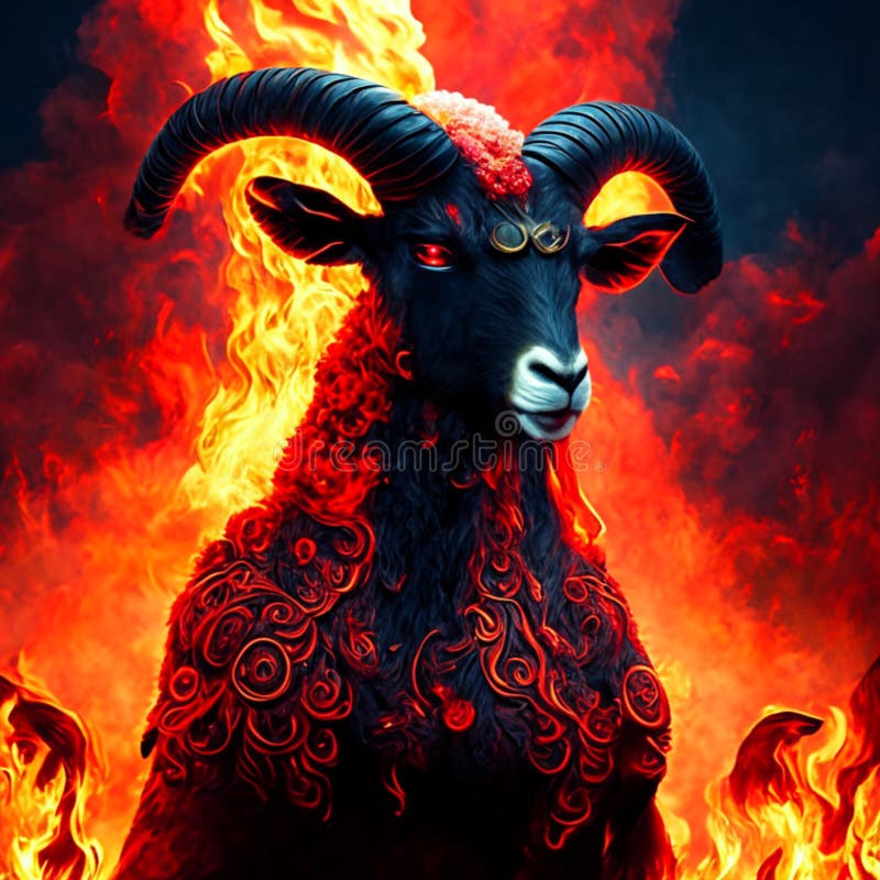 Burning Fire in a Pot on a Table. 3d Rendering AI Generated Stock ...