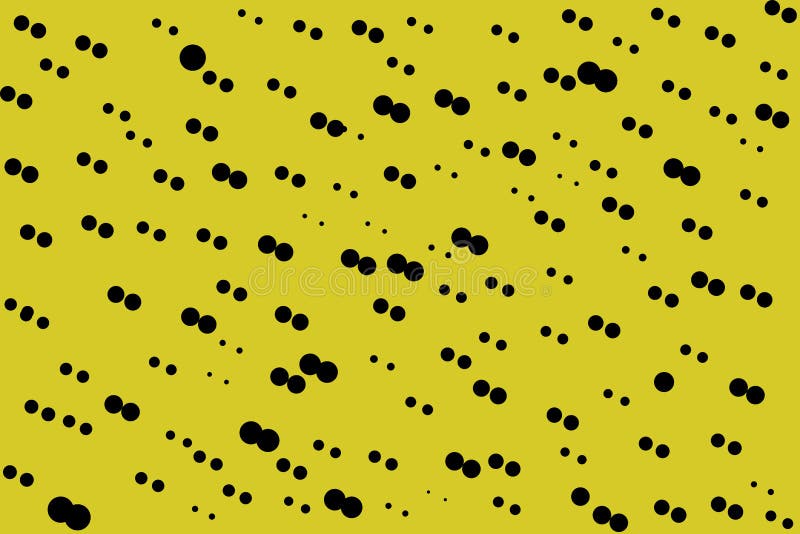 Black Random Dots on Khaki Background. Abstract Geometric Shapes ...