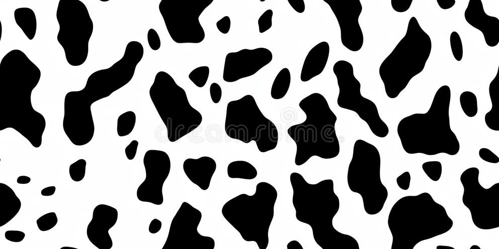 Black Random Spots Vector Seamless Pattern. Brush Irregular Black ...