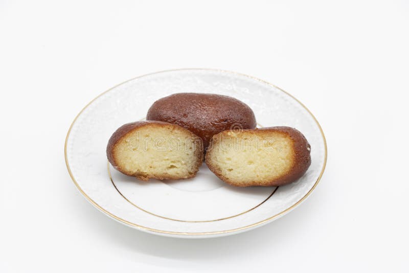 Black Rasgulla Also Know As Golabjamon Over on White Background Stock ...