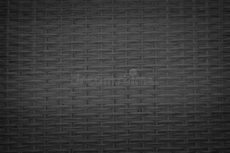 Black Rattan Texture for Background. Stock Image - Image of ...