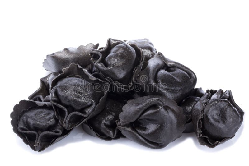 Black Ravioli: Italian Hand Made Food Stock Photo - Image of home ...