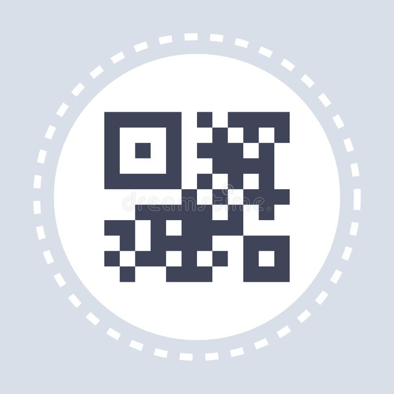Realistic QR Code Sample for Smartphone Scanning with Website Hyperlink ...