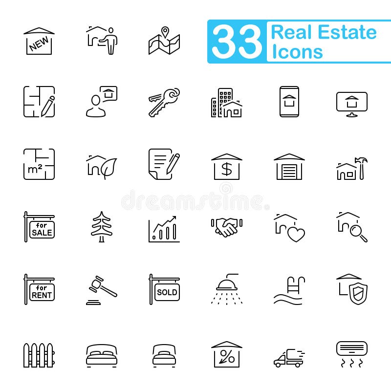 Commercial Insurance Icons Line Stock Illustrations – 559 Commercial ...