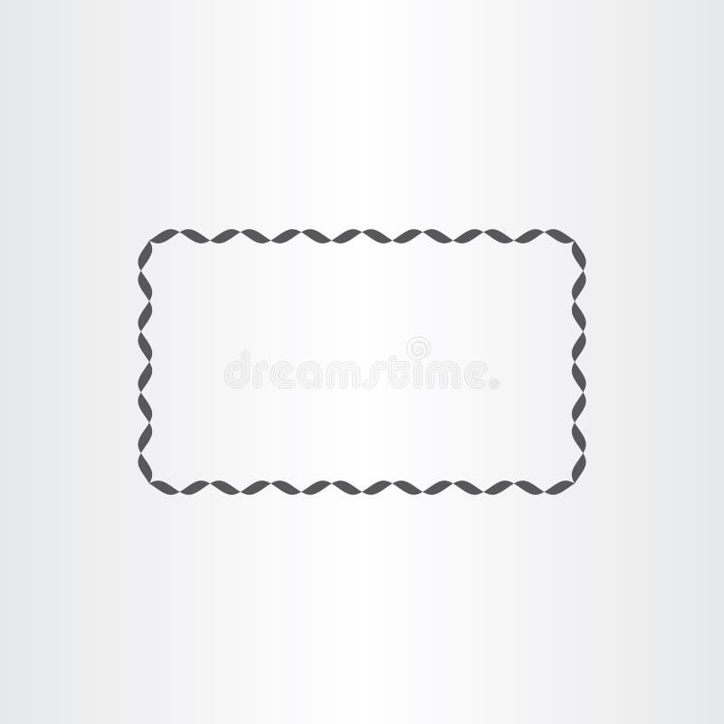 Black Rectangle Decorative Vector Frame Element Stock Vector ...
