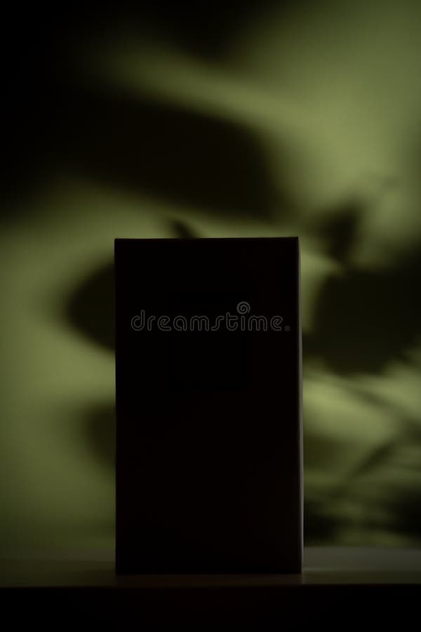 Black Rectangle with Green Shadow Background Lighting Stock Image ...
