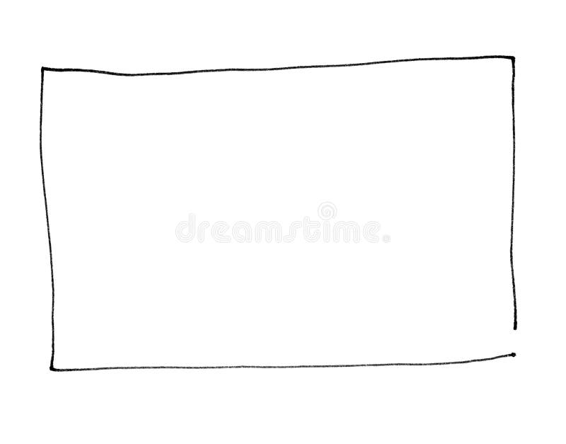 Black Rectangle with Thin Frame Stock Illustration - Illustration of ...