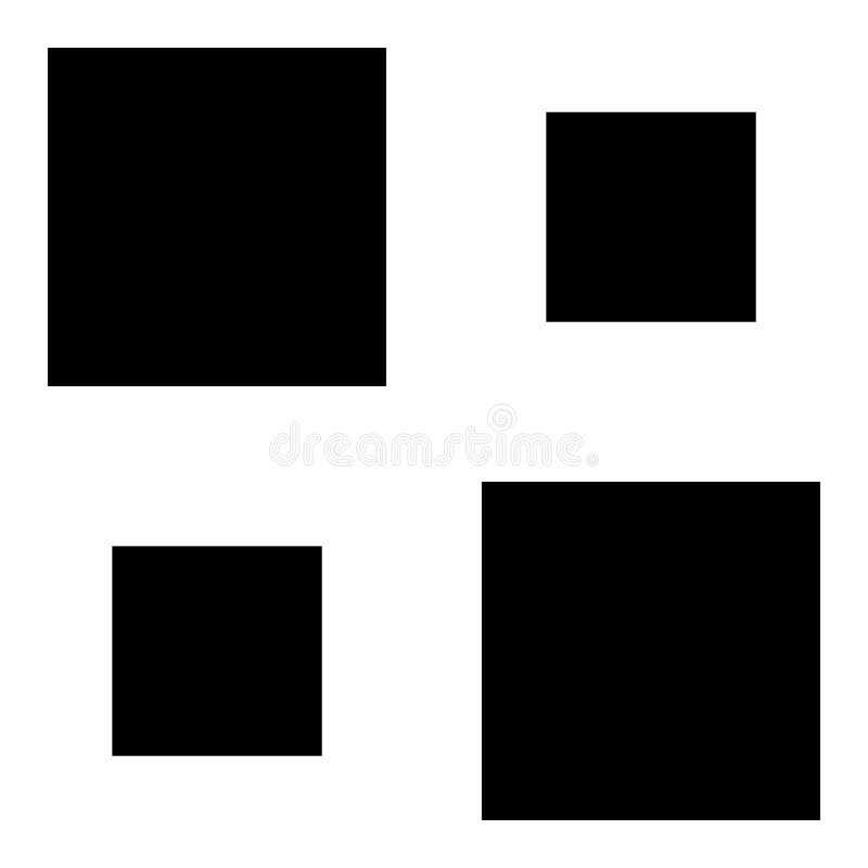 Seamless Pattern with Black Rectangles Stock Vector - Illustration of ...