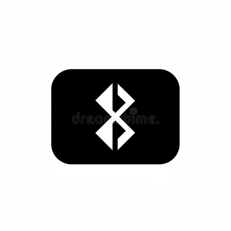 Black Rectangular Background Features a Stylized White Arc Symbol Stock ...