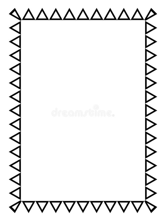 Black Rectangular Frame. A4 Format. Vector Illustration. EPS10 Stock ...