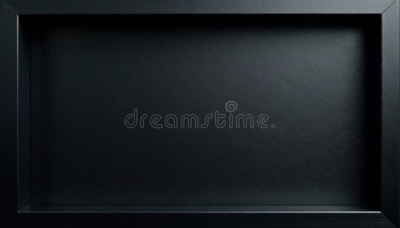 Black Rectangular Frame, Matte Finish, No Texture , Shadow, Clean Lines, Illustration Stock ...