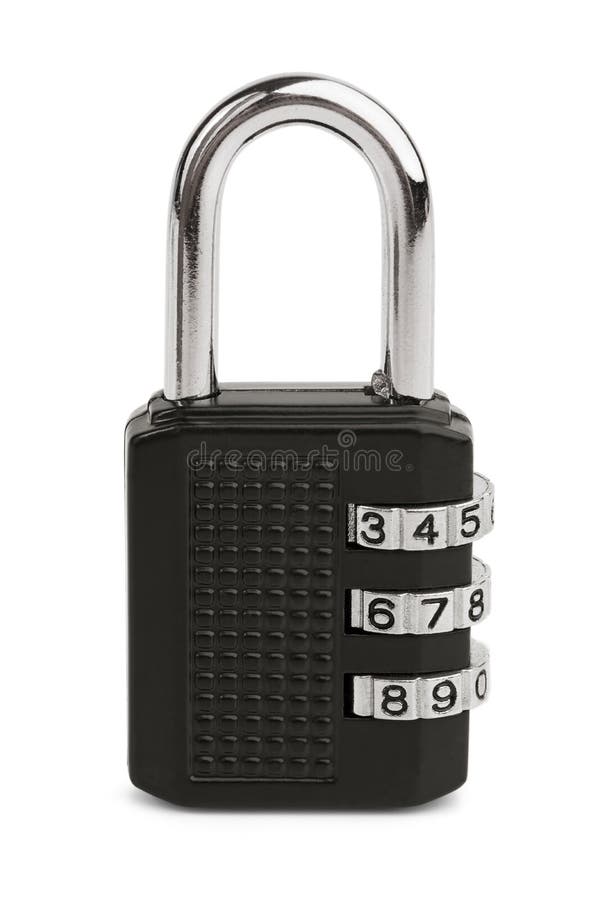 Black Rectangular Lock Code Stock Photo - Image of white, silver: 22366336