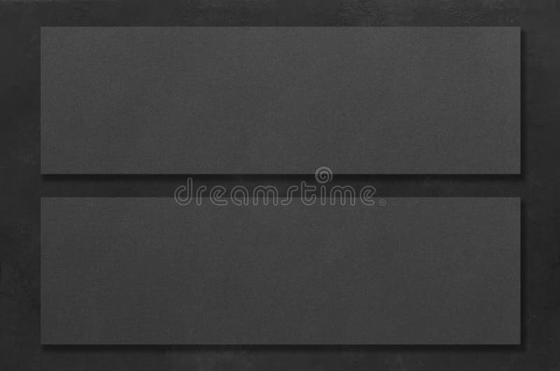 Black Rectangular Mockups on a Dark Concrete Background. Design ...