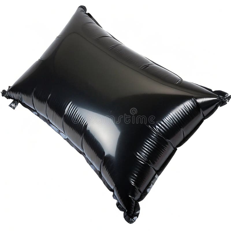 Black Rectangular-shaped Foil Balloon Isolated on White Background ...