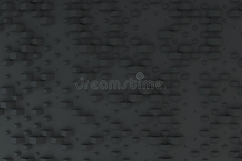 Black Rectangular Shapes of Random Size on Black Background Stock ...