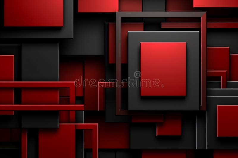 Black and Red Abstract Tech Geometric Modern Background Stock Image ...