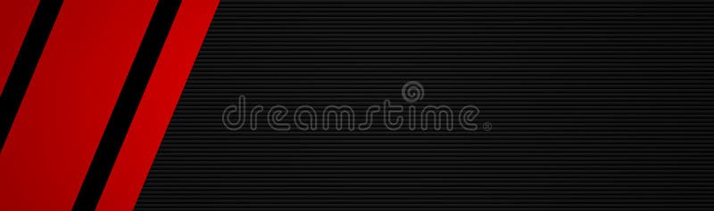 Black and Red Abstract Vector Header with Place for Your Text Stock ...