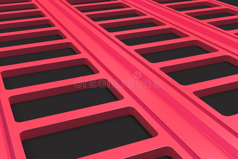 Black and Red Architectural Elements Stock Illustration - Illustration ...