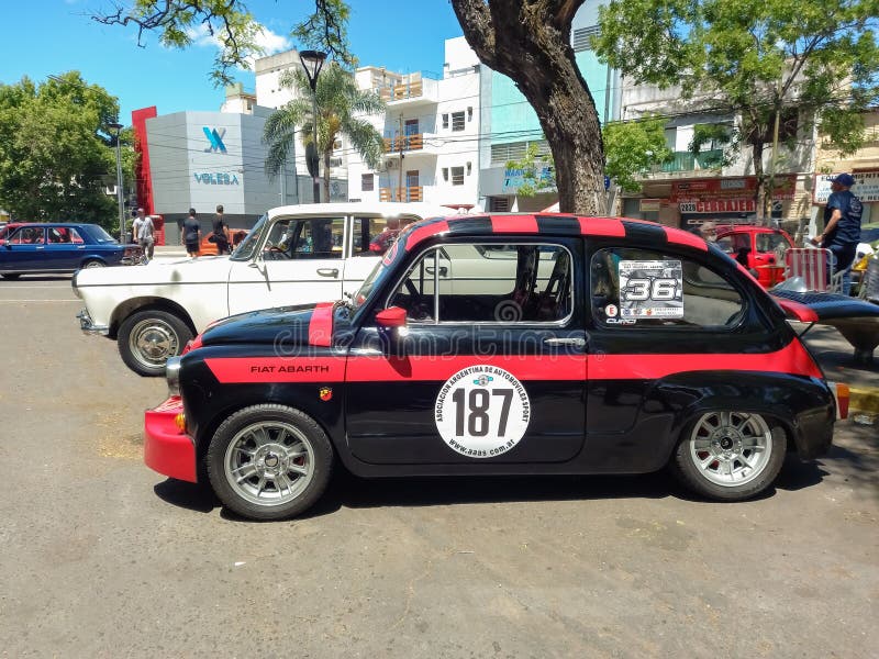The Black and Red Car with Numbers on it S Side Editorial Photography ...