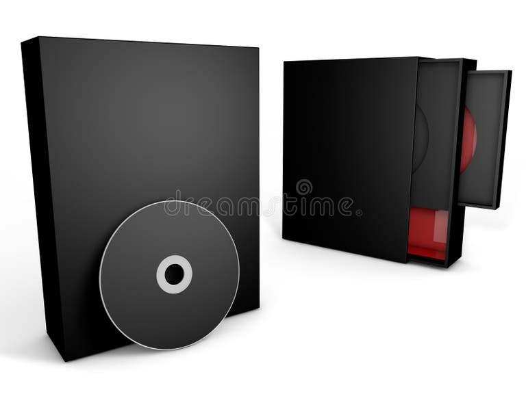 Black and red cd case box stock illustration. Illustration of jewel ...