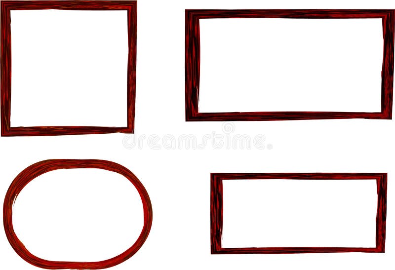 Black Red Colorful Scratch Scribble Pattern Abstract Shapes Frames ...