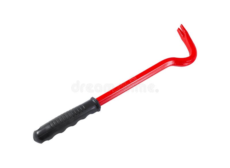 Crowbar, isolated stock image. Image of nails, steal - 12274625