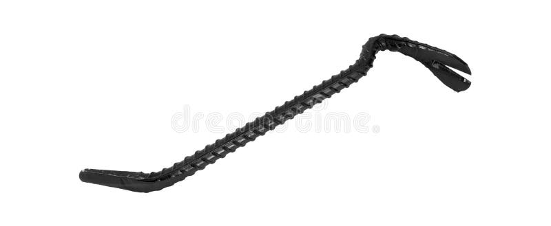 Crowbar, isolated stock image. Image of nails, steal - 12274625