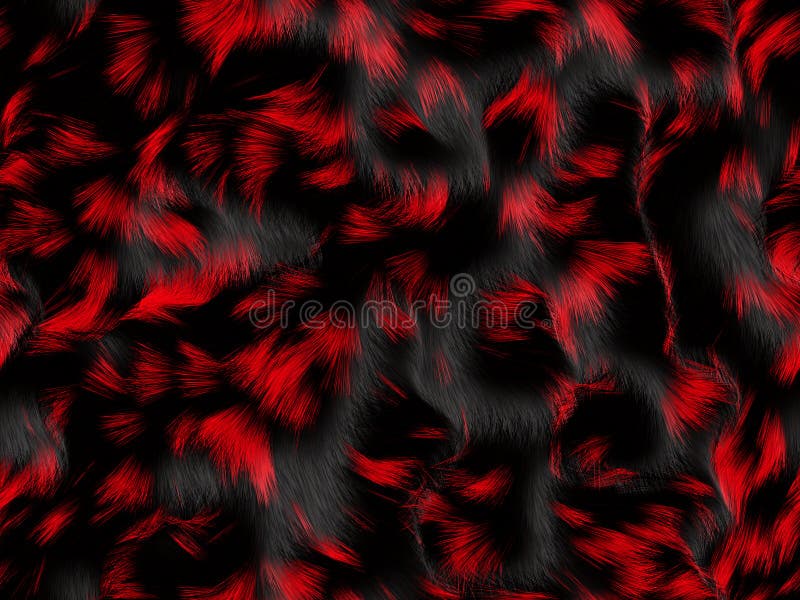 Black red feather fur stock illustration. Illustration of peltry - 12759148