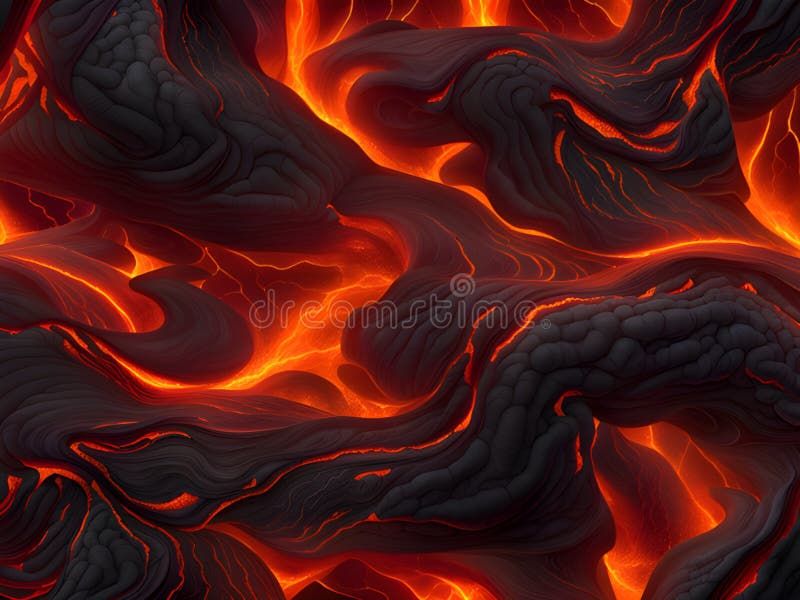 Black and Red Flame Lava Abstract Background Stock Illustration ...