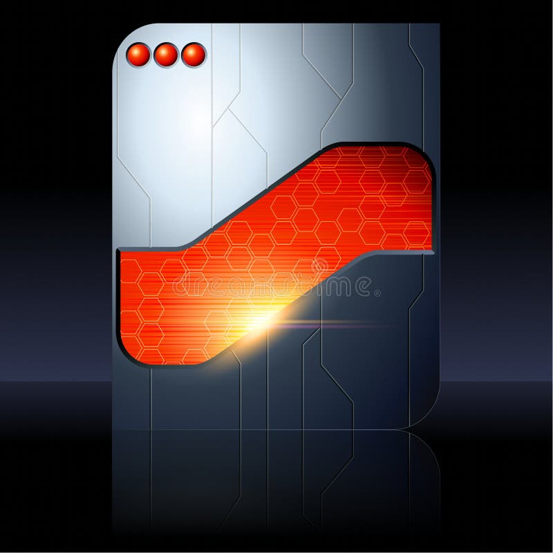 Black & Red Futuristic Sign with Transparencies Stock Vector ...