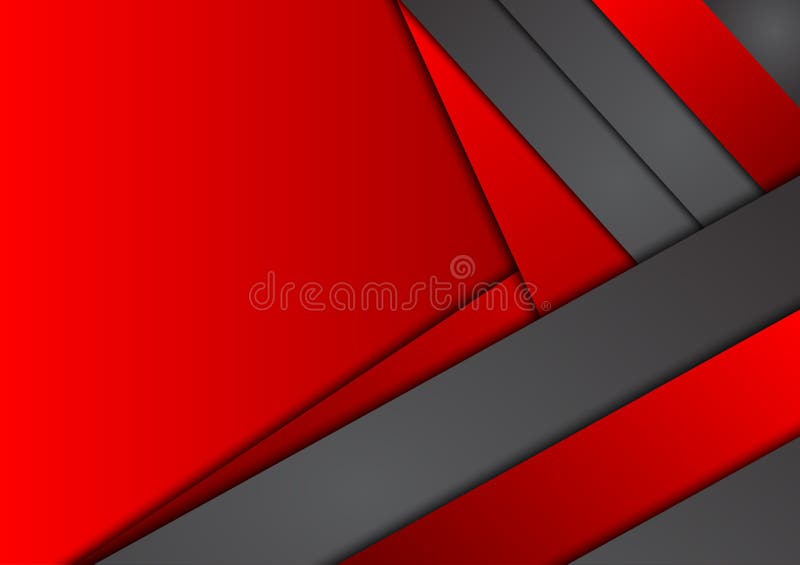 Black and Red Geometric Abstract Vector Background Stock Vector ...