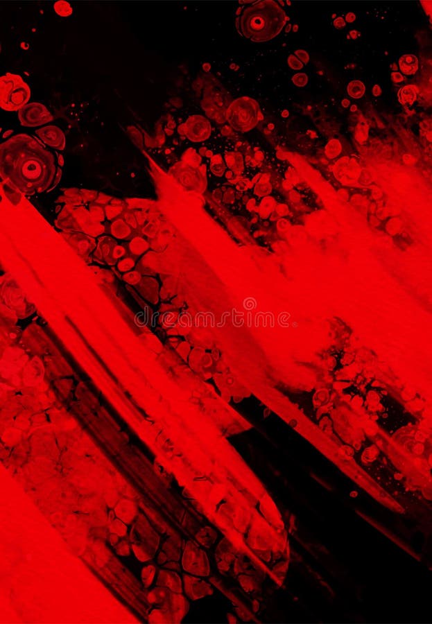 Black Red Ink Brush Stroke Background. Vector Illustration. Stock Photo ...