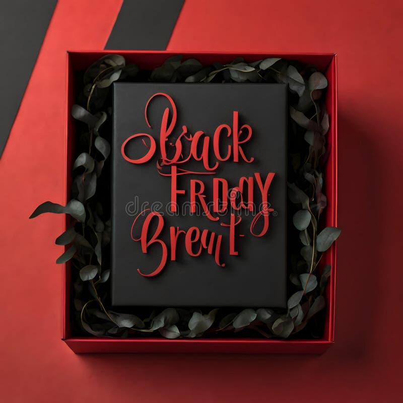 Black and Red Modern Black Friday Instagram Post and Any Social Media ...