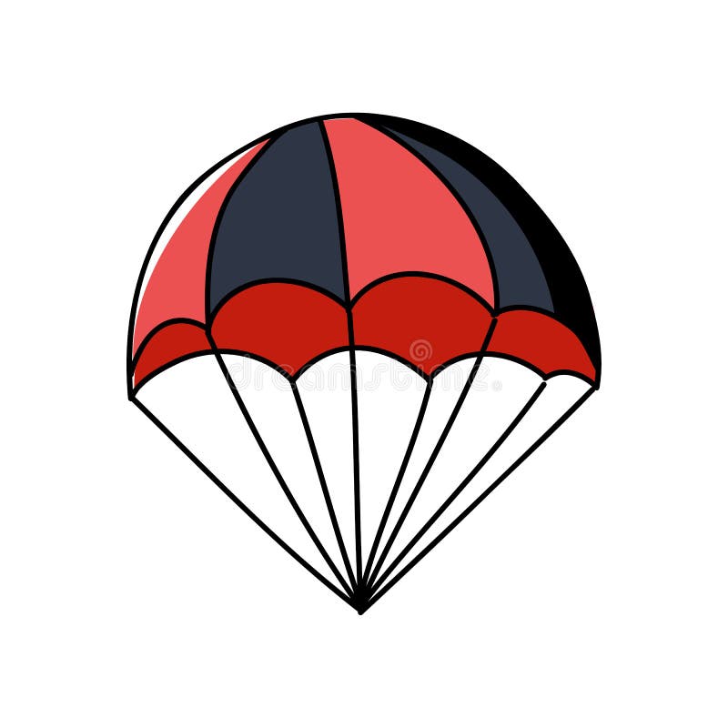 Opened Parachute Stock Illustrations – 27 Opened Parachute Stock ...