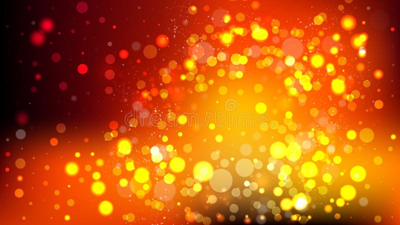 Abstract Red and Orange Defocused Lights Background Vector Graphic ...