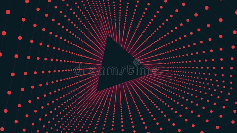 Abstract Red Triangle Pattern on Dark Background Stock Video - Video of ...
