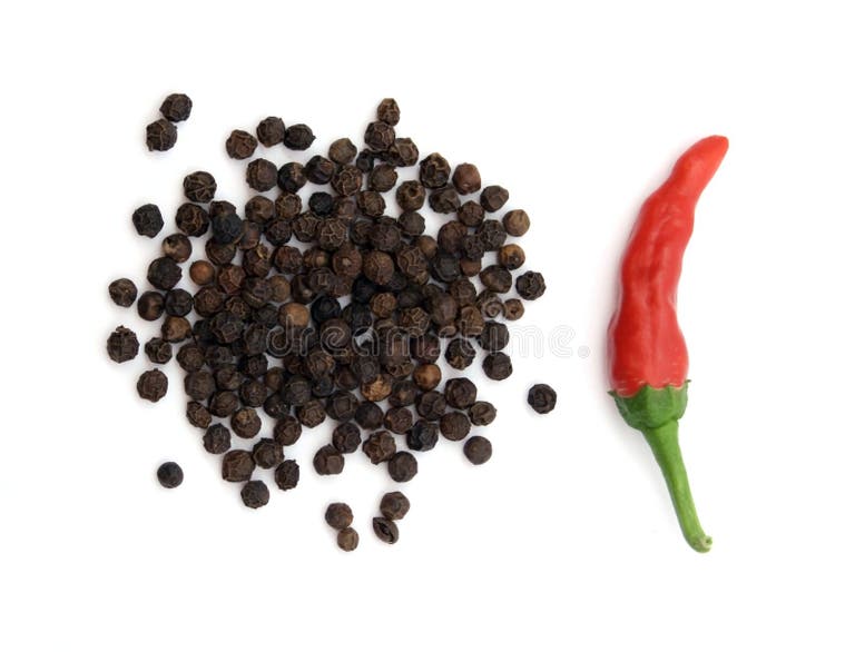 Black and red pepper stock image. Image of powder, indian - 3044013