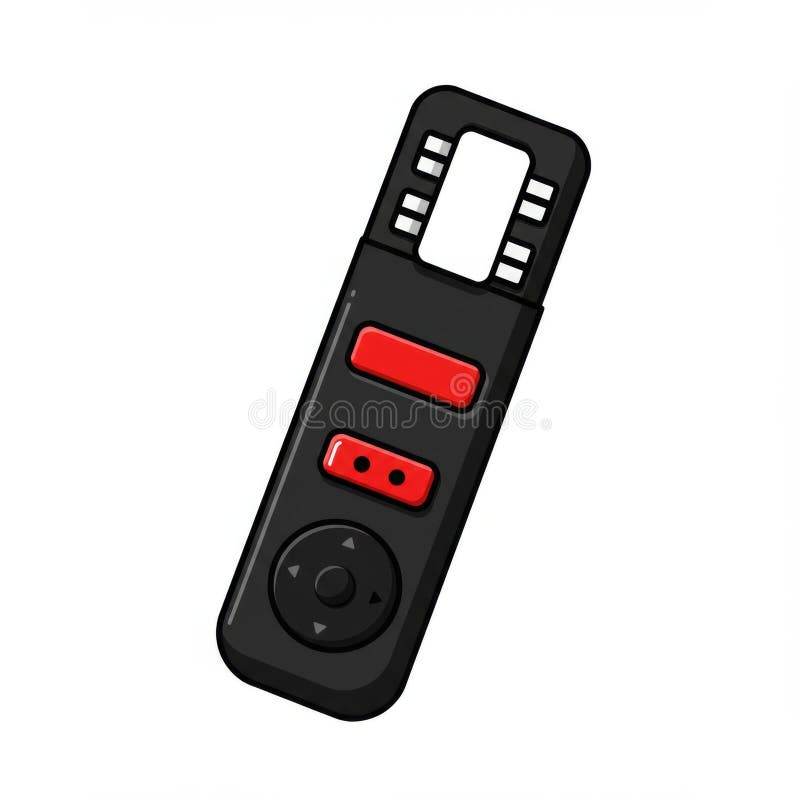 Black and Red Pixel Art Remote Control Stock Illustration ...