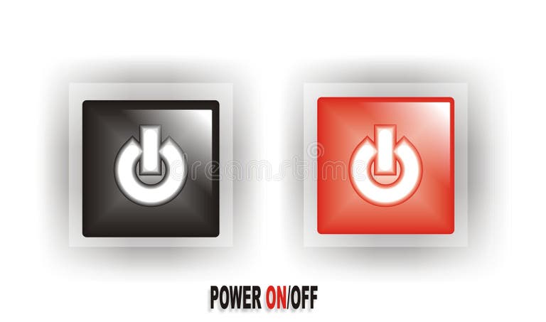 Black Power Button Stock Illustrations – 44,853 Black Power Button ...
