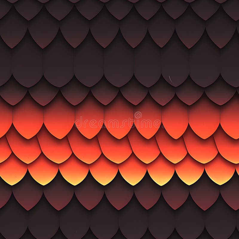 Black and Red Scales Seamless Pattern Abstract Background. Wallpaper ...